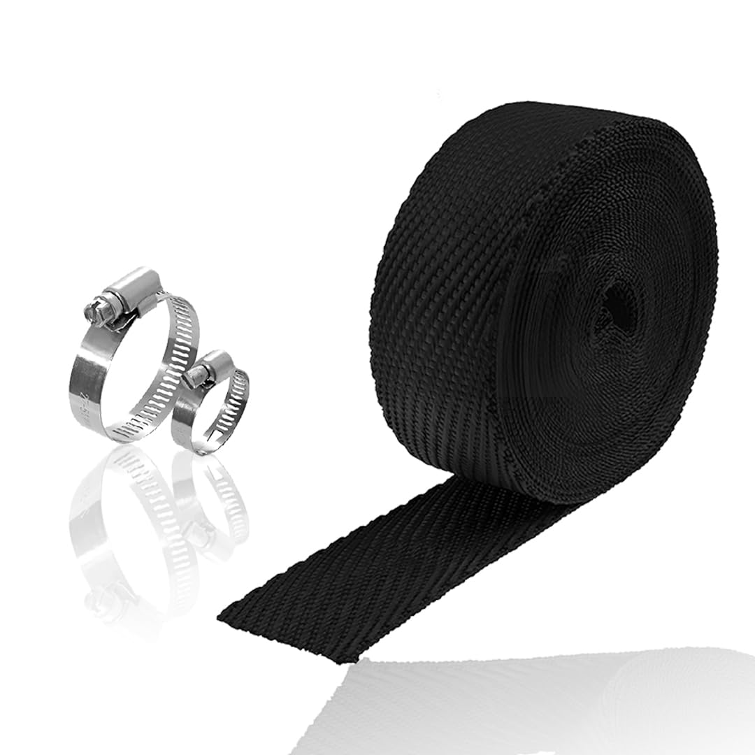 Universal Silicate Fiber Silencer Wrap Bike Exhaust Heat Shield for RE ...
