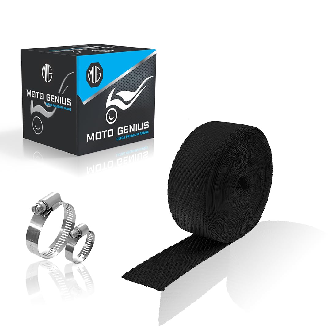 Universal 3 Metre Silicate Fiber Silencer Wrap Bike Exhaust Heat Shiel ...